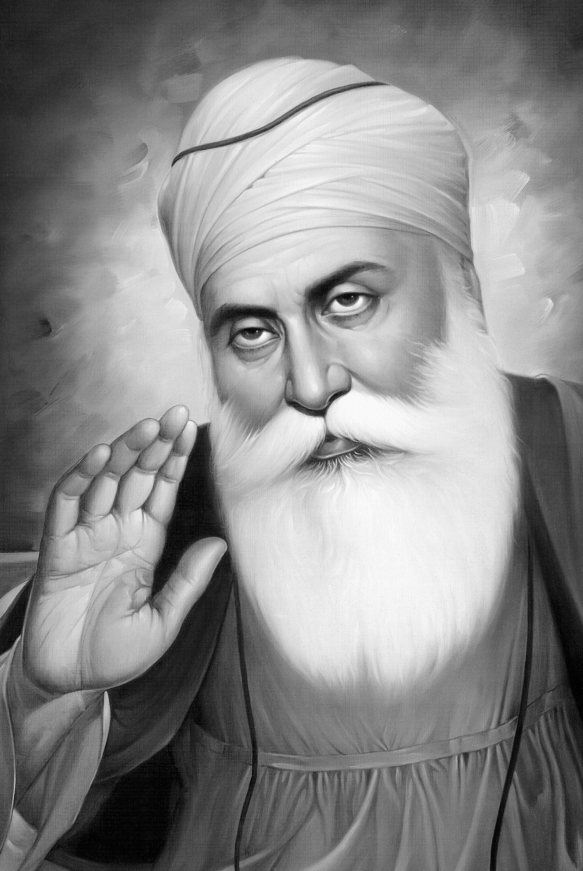 Guru Nanak Dev Ji Black And White Wallpapers