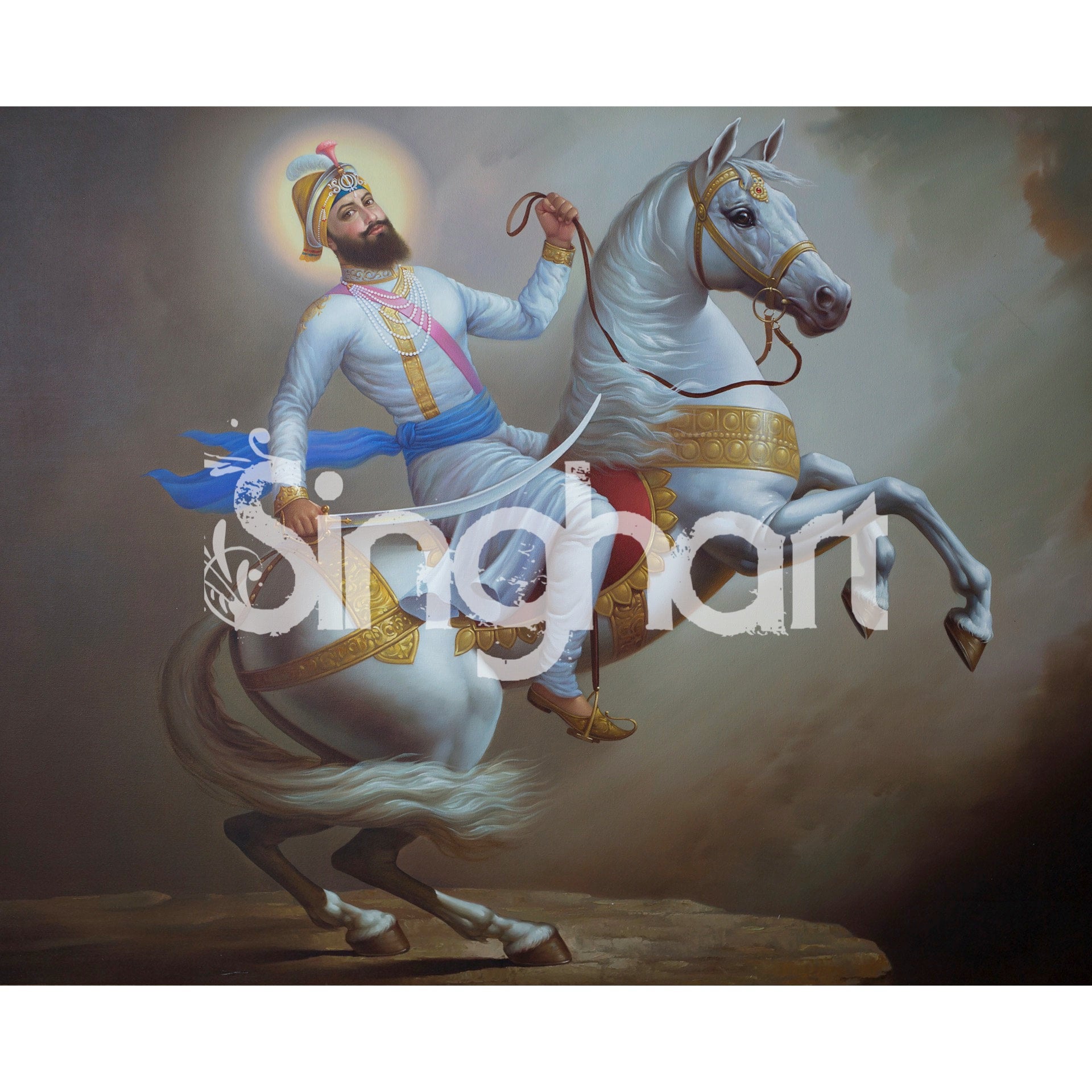 Guru Gobind Singh On Horse